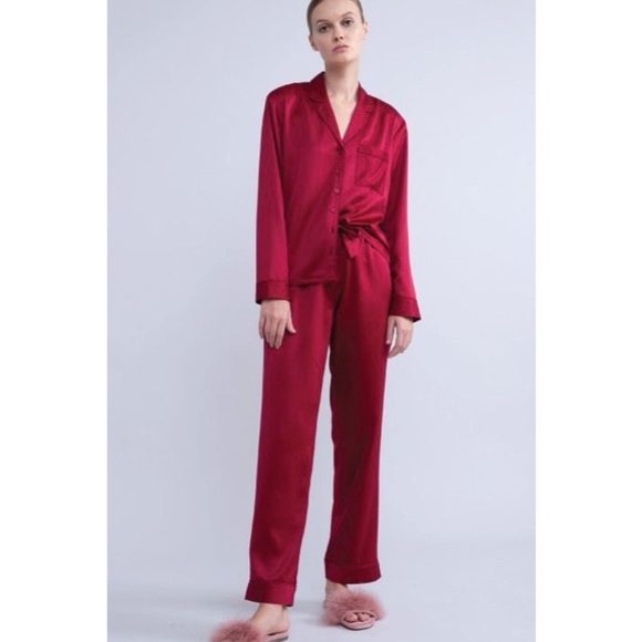 Rachel Parcell | Intimates & Sleepwear | Rachel Parcell Red Satin ...